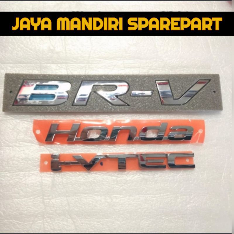 Jual LOGO TULISAN EMBLEM BAGASI HONDA BRV BR-V HONDA I-VTEC ORIGINAL | Shopee Indonesia