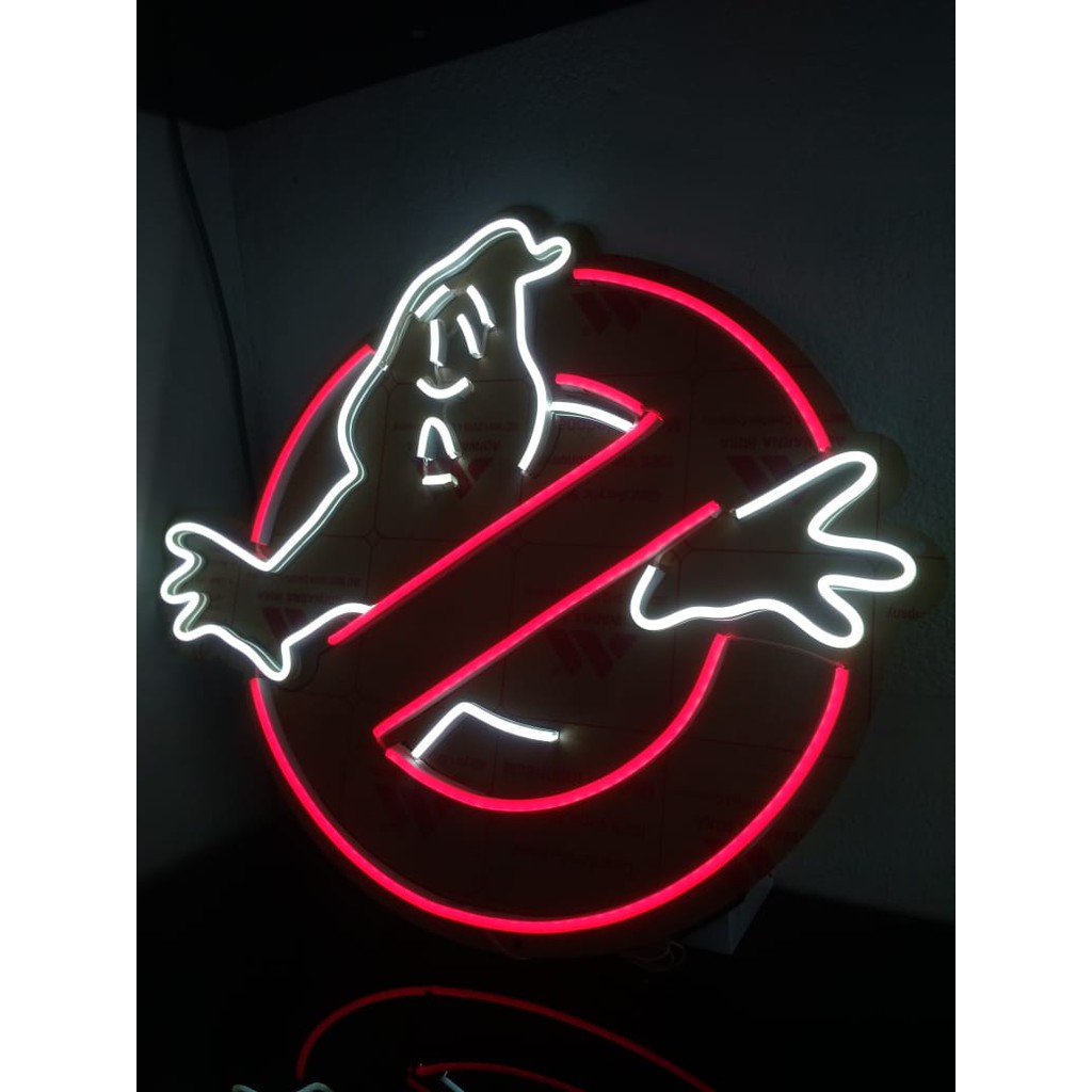 Jual NEON LED GHOSTBUSTER / NEON GHOSTBUSTER / NEON BENTUK GHOSTBUSTER ...