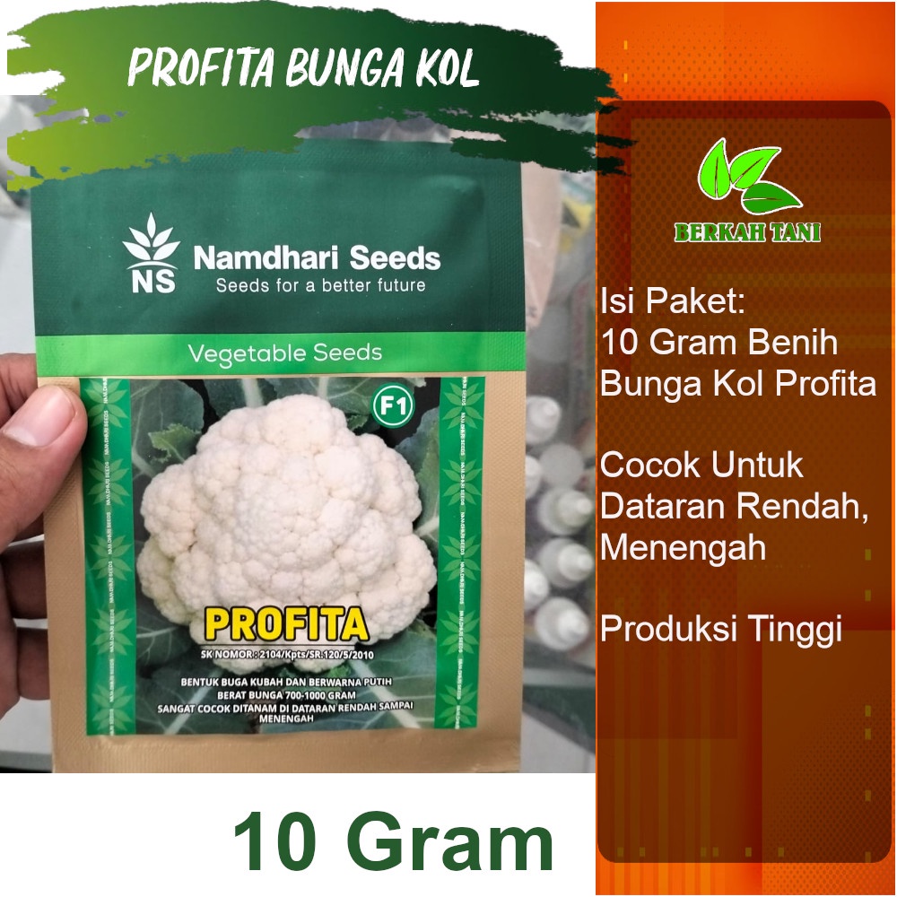 Jual Benih Bibit Bunga Kol Profita 10 Gram Cocok Dataran Rendah ...