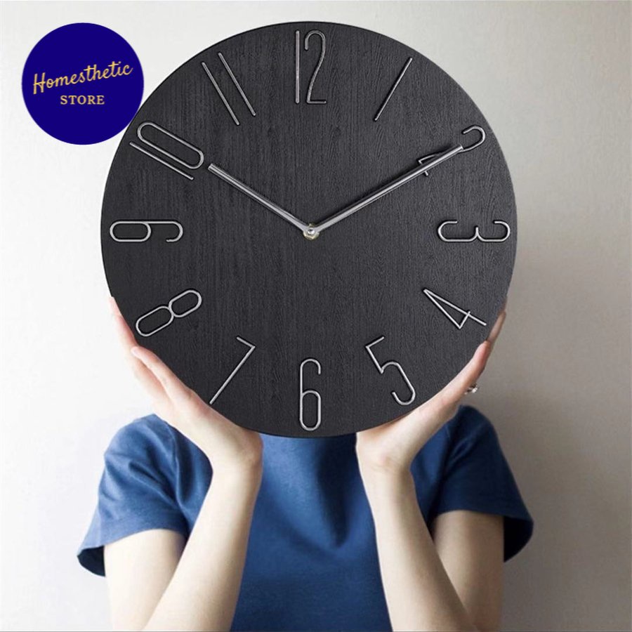 Jual Jam Dinding Bulat Quartz Creative Design Model Klasik Minimalis ...