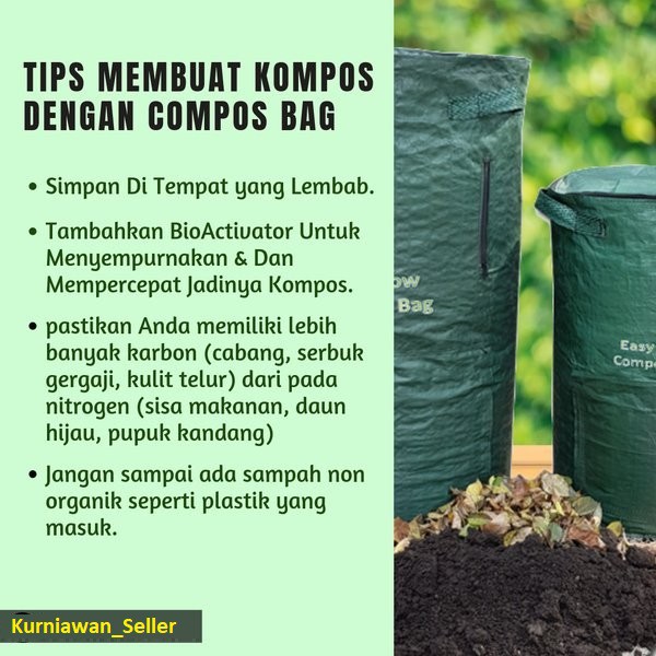 Jual Compost Bag Easy Grow Size M (80 Liter) Dia 38 x tinggi 70 cm ...