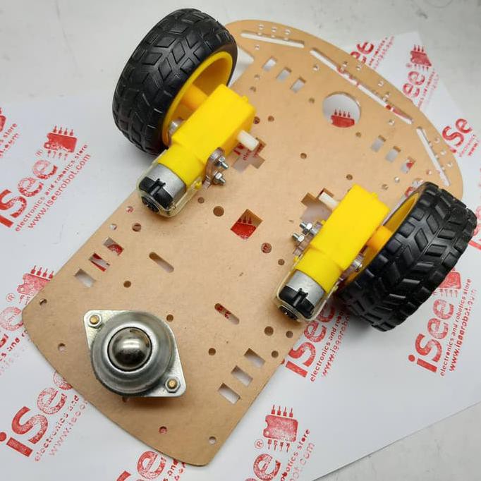 Jual Smart Car Chassis Chasis 2Wd Diy Frame Body Tracing Acrylic - Iron Wheel Iseeu773 Dijamin ...