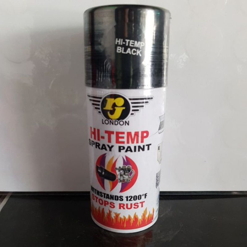 Jual Rj london Hi-Temp Black / Cat semprot Tahan panas 1200⁰F 150cc | Shopee Indonesia