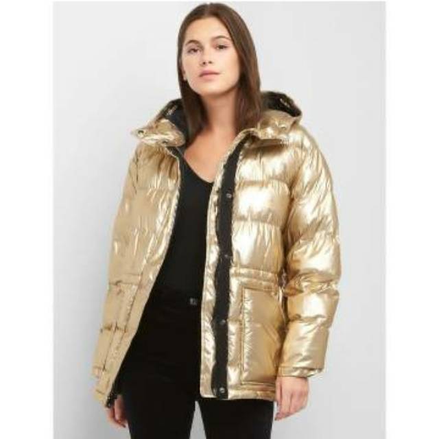 Jual Gap ColdControl Max oversize Metalic Puffer Jacket (Primaloft Insulation) | Shopee Indonesia