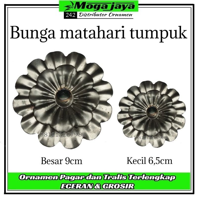 Jual Bunga matahari besi plat ornamen tralis pagar besi tempa | Shopee ...