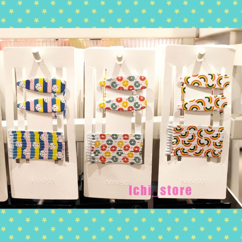 Jual Jepit Rambut Miniso Korean Style | Miniso Korean Hair clip | Jepit ...