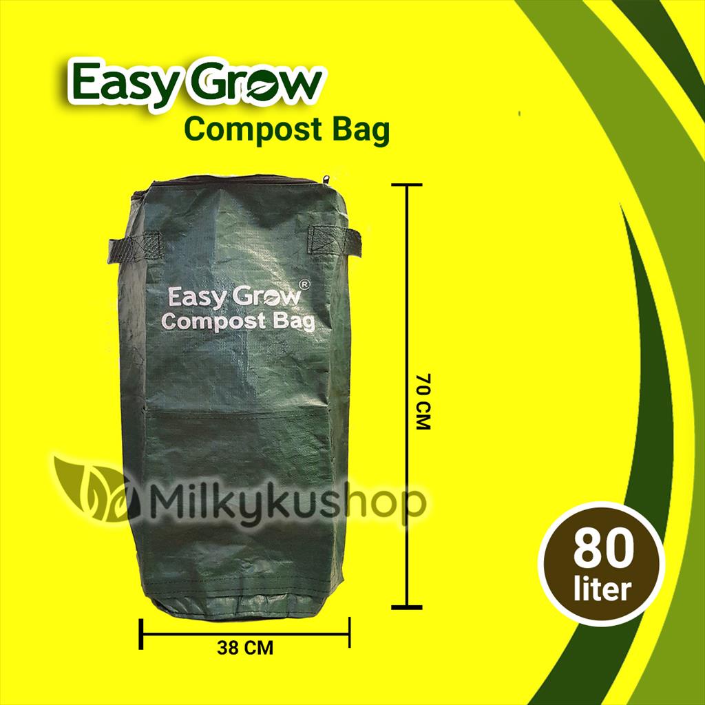 Jual COMPOST BAG EASY GROW 80 LITER - HIJAU TAS KOMPOS | Shopee Indonesia