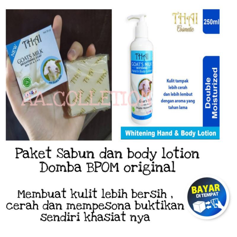 Jual PAKET SABUN DAN BODY LOTION DOMBA BPOM Original | Shopee Indonesia