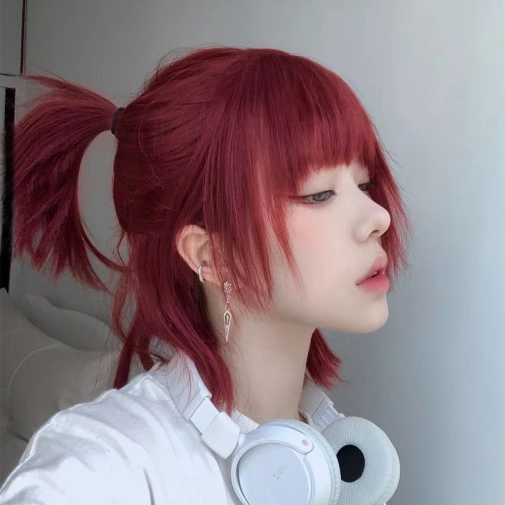 Jual Net merah dengan gaya rambut yang sama kepala samurai rambut palsu ...