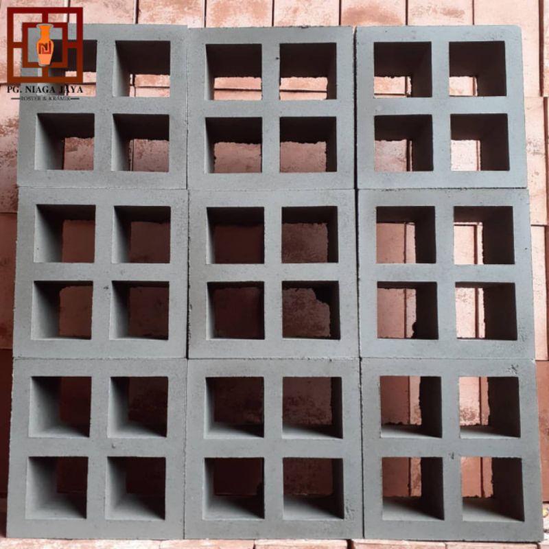 Jual roster moderen /minimalis /beton /lubang angin dadu warna abu | Shopee Indonesia