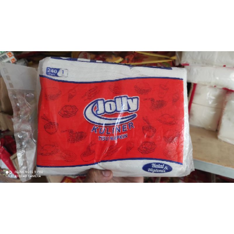 Jual Tisu Makan Jolly Kuliner Tisu Napkin 240sheet | Shopee Indonesia