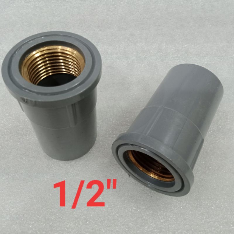 Jual Socket Drat Dalam Kuningan PVC 1/2" VINILON | Shopee Indonesia