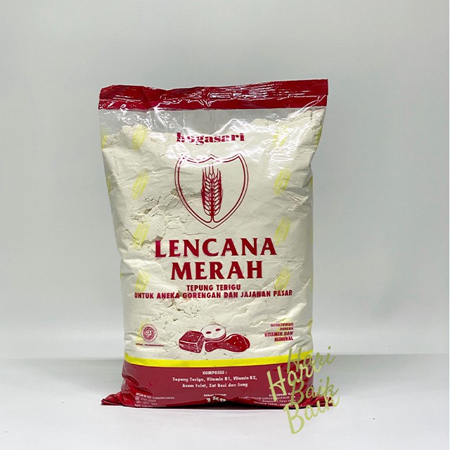 Jual Tepung Terigu Lencana Merah 1kg | Shopee Indonesia
