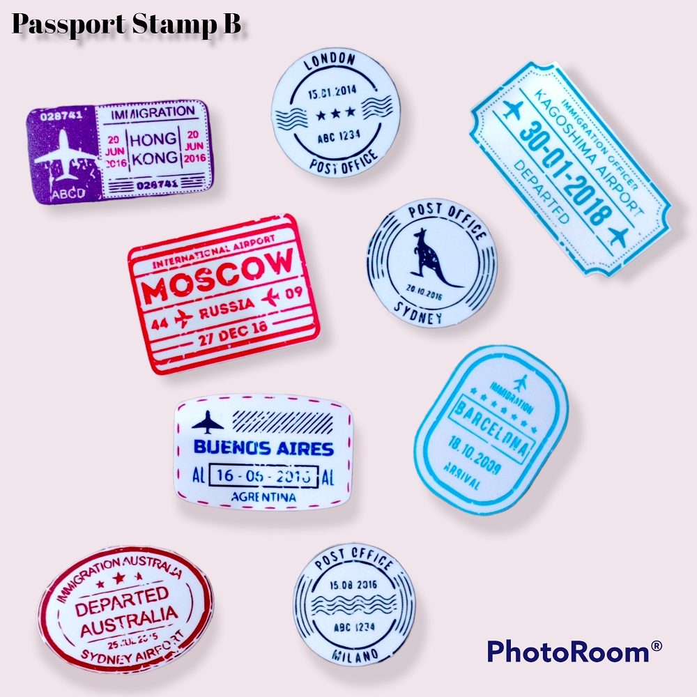 Jual Sticker Pack Tumblr Aesthetic Travel Travelling Passport ...