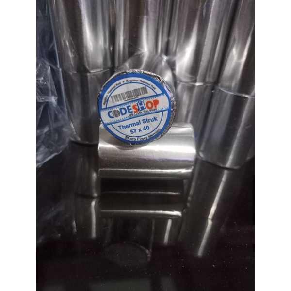 Jual kertas thermal 58x40mm roll kasir mobile printer | Shopee Indonesia