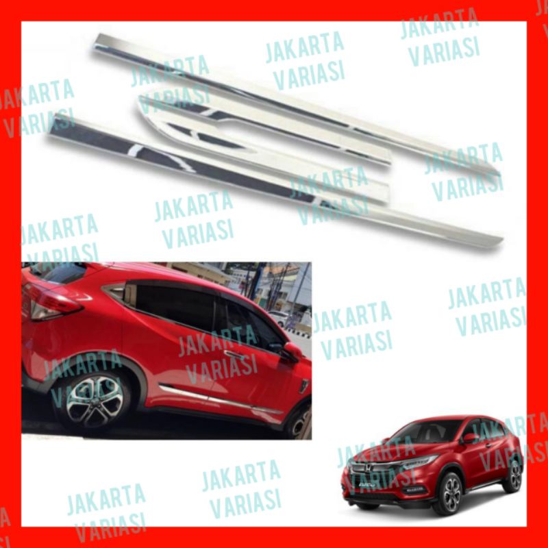 Jual List Body Samping Mobil Honda HRV Chrome | Shopee Indonesia