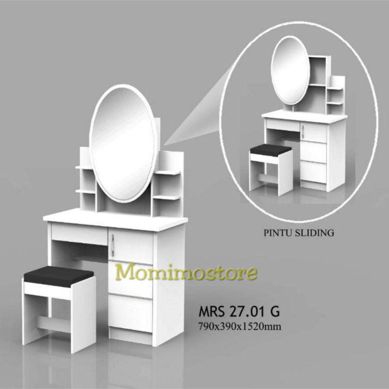 Jual MEJA RIAS PUTIH OVAL MEJA RIAS SLIDING MEJA RIAS MINIMALIS ...