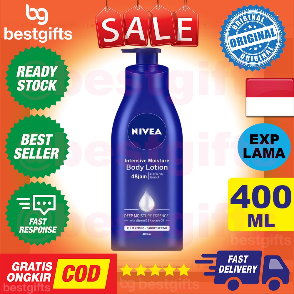 Jual NIVEA BODY LOTION EXTRA WHITE INTENSIVE MOISTURE PERAWATAN KULIT KERING | Shopee Indonesia