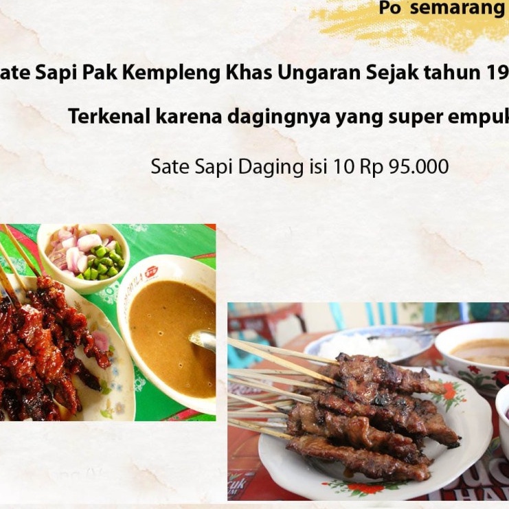 Jual sate pak kempleng ungaran | Shopee Indonesia