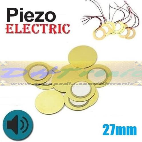 Jual Piezo Electric Ceramic Buzzer Sensor Sound 27Mm Element Sounder Disc Dhtron92 Murah ...