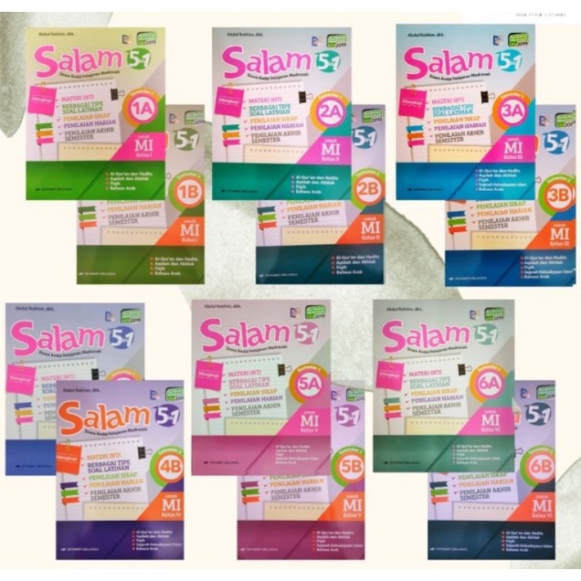 Jual Buku SALAM 5 IN 1 MI Kelas 1A 1B 2A 2B 3A 3B 4A 4B 5A 5B 6A 6B ...