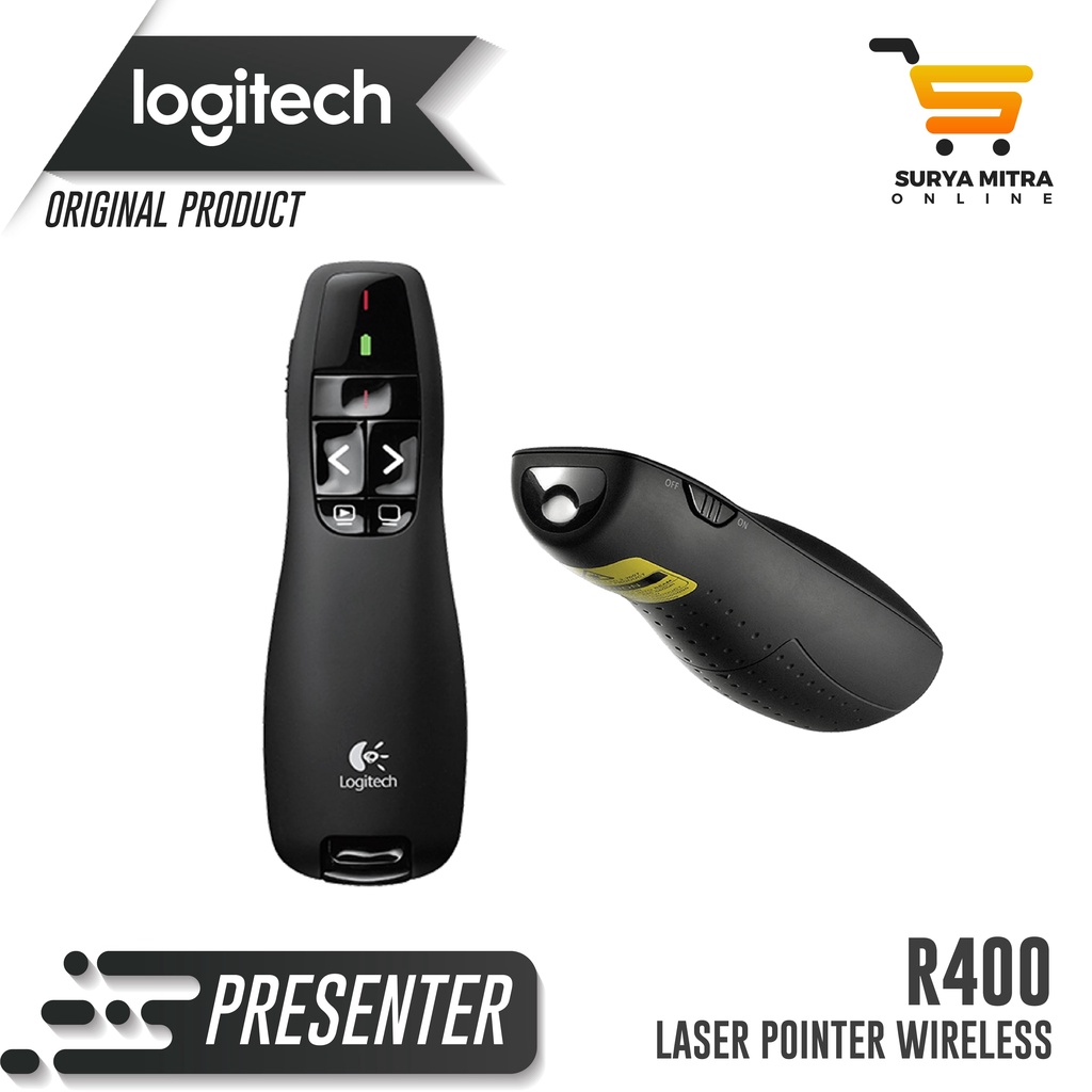 Jual Laser Pointer Wireless Presenter Logitech R400 / R 400 | Shopee ...