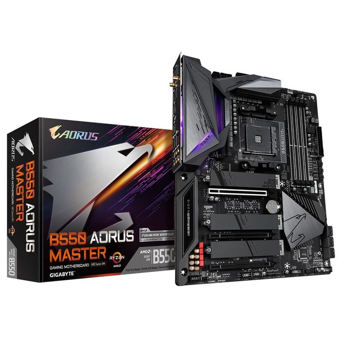 Jual Gigabyte B550 Aorus Master (AM4, AMD Promontory B550, DDR4, USB3.2 ...