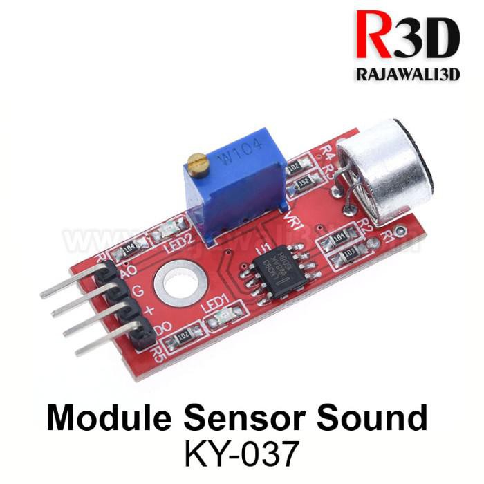 Jual Sensor Suara KY-037 Sound Mic Microphone Module Sensor Arduino ...