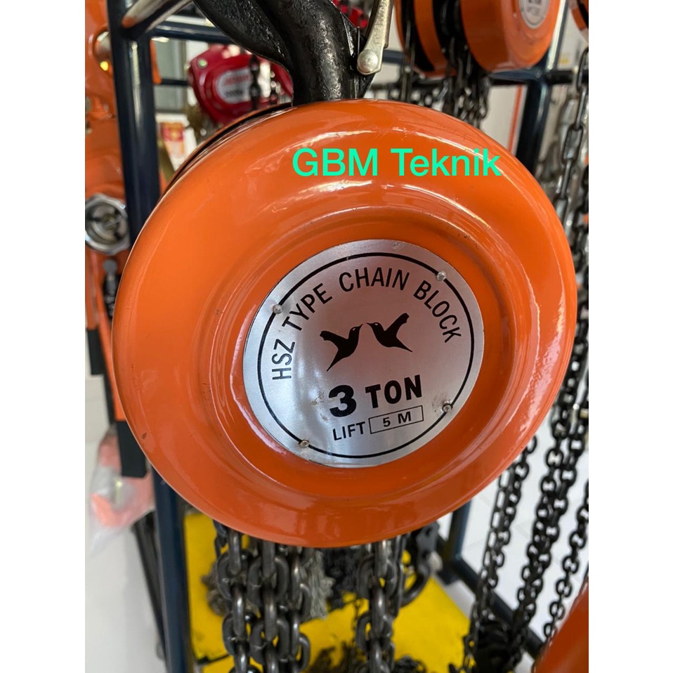 Jual CHAIN BLOCK 3 TON (3TON X 3M DAN 3TON X 5M) / TAKEL KATROL KEREKAN ...