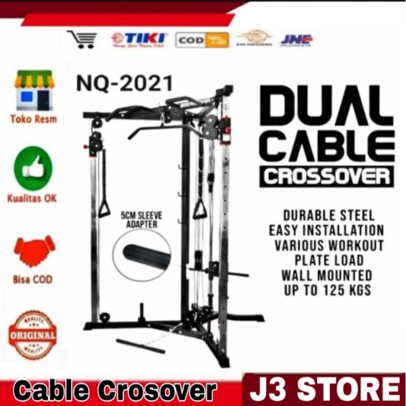 Jual Alat Fitnes Dual Cable Crossover(Original)Alat Gym Fitnes/Alat ...