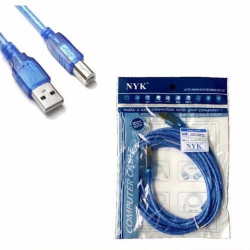Jual Kabel Printer USB 2.0 NYK Panjang 1.5m, 3m, 5m MURAH | Shopee ...