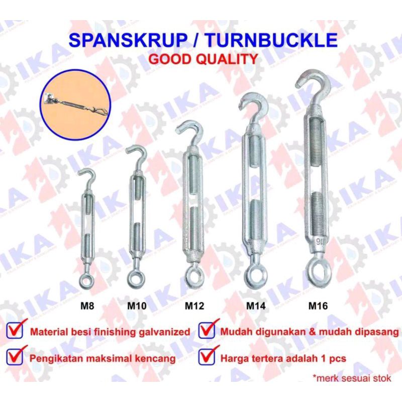 Jual SPAN SKRUP SPANSKRUP JARUM KERAS M6 M8 M10 | Shopee Indonesia