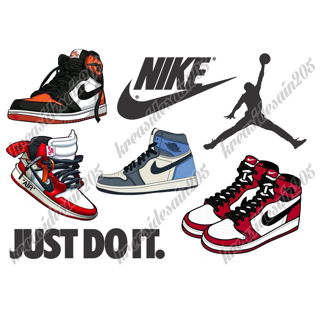 Jual stiker laptop /stiker nike/nike/sepatu nike /stiker a5/stiker ...