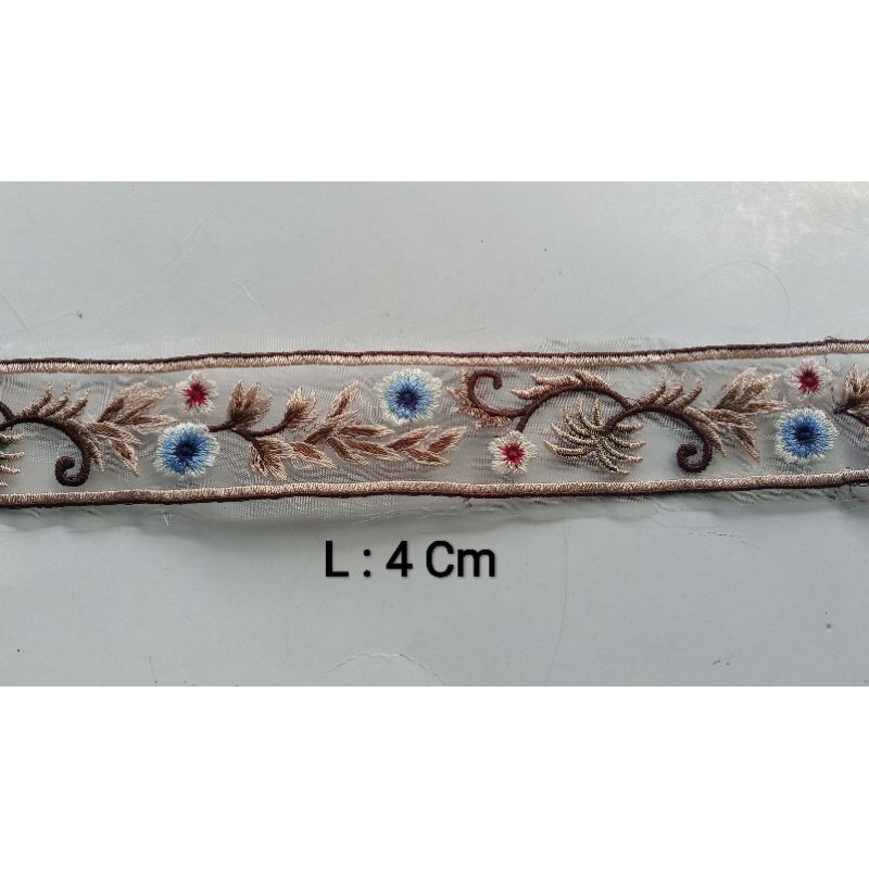 Jual Renda Rainie Small lace merah/ biru (per meter) | Shopee Indonesia