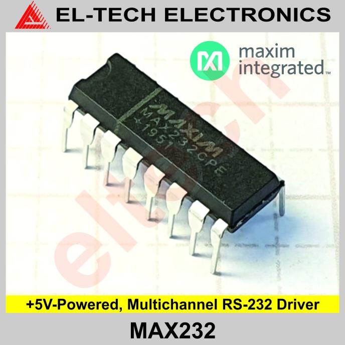 Jual MAX232 MAX232CPE MAX 232 232CPE 5V-Powered, Multichannel RS-232 Driver elt3ch Juara ...