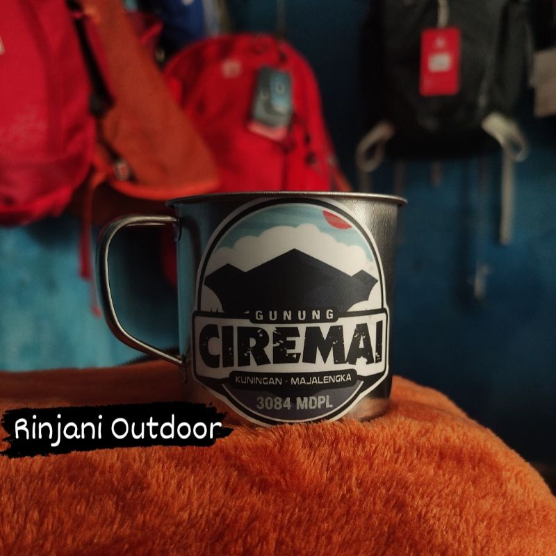 Jual Mug Cangkir Outdoor Diameter kurang Lebih 7cm Gelas Stainless ...
