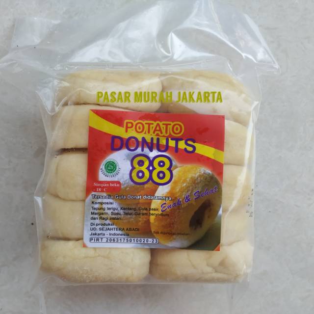Jual Donat Kentang Setengah Mateng tinggal goreng lebih sehat kemasan ...