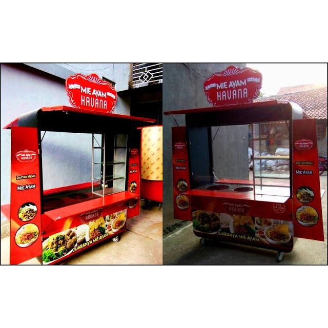Jual STIKER STICKER GEROBAK EVENTDESK MEJA PROMOSI CUSTOM | Shopee ...