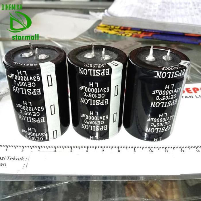 Jual 10.000Uf 63 10.000 10000Uf 10000 Epsilon Elco Capacitor Polar ...