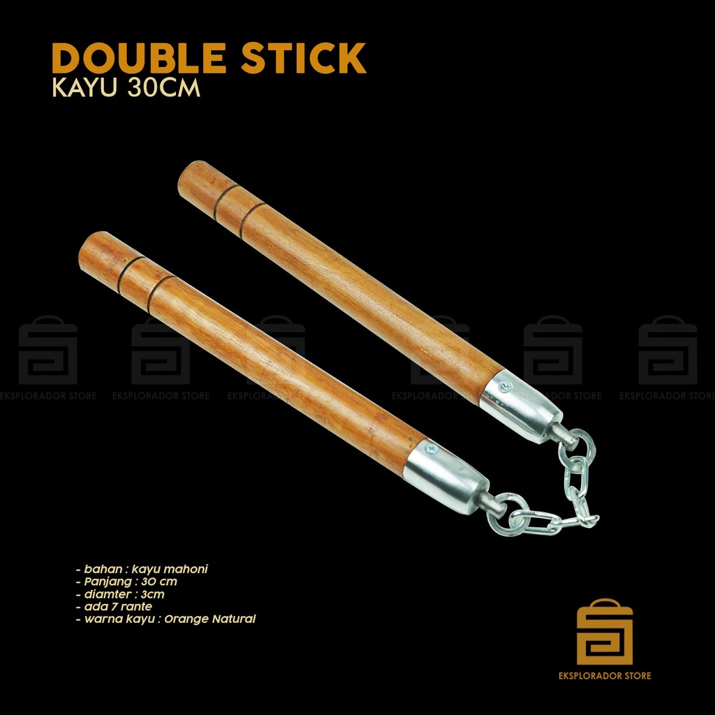 Jual DOUBLE STICK KAYU FREE STYLE 30CM | Shopee Indonesia