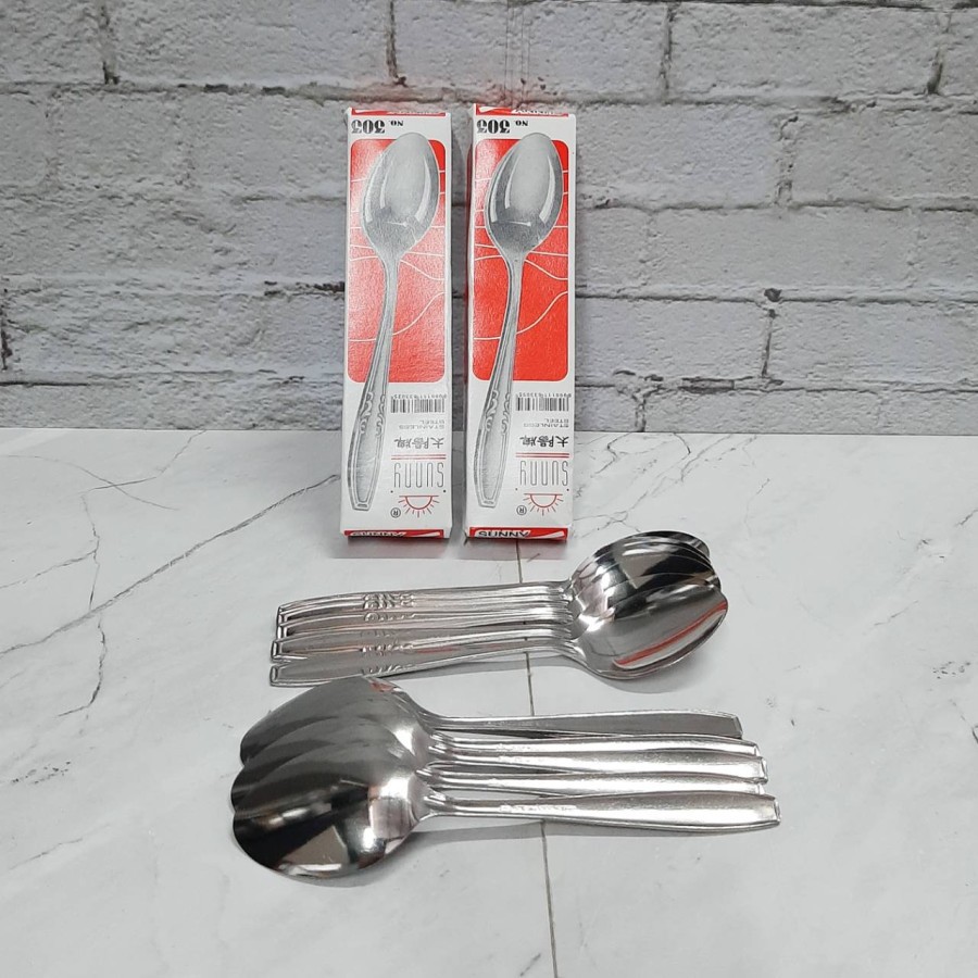 Jual Sendok Makan Stainless Steel SUNNY 303(Per Lusin) | Shopee Indonesia