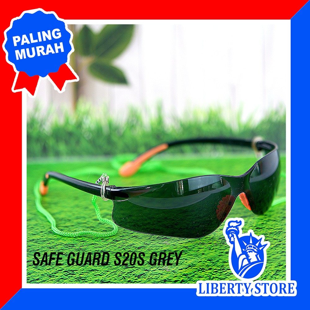 Jual Kacamata LAS Hitam Proyek Safety SAFE GUARD S20S GREY | Shopee Indonesia