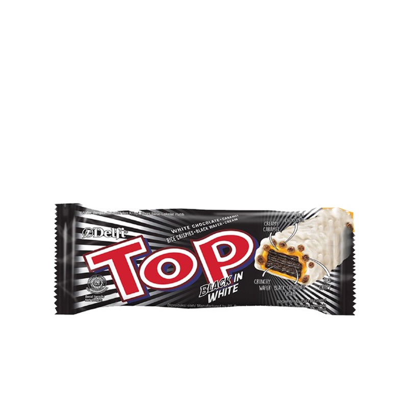 Jual Delfi Top Wafer Black in White 24 x 9 gr (1 box) | Shopee Indonesia