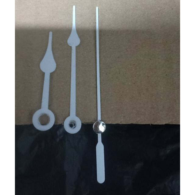 Jual Jarum jam dinding murah meriah aluminium 6cm warna putih dan hitam ...