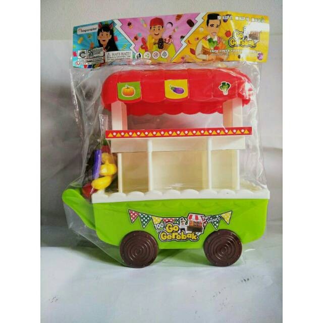 Jual Gerobak Mini Mainan Anak gerobak sayur dan buah - gerobak permen ...