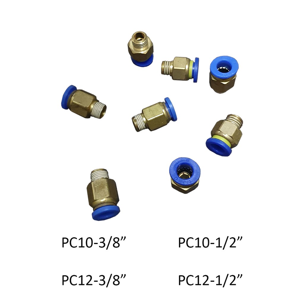 Jual Nepel Selang MM/IN PC 8/10/12 Drat Kasar M 10/12/14/16 3/8 1/2 IN ...