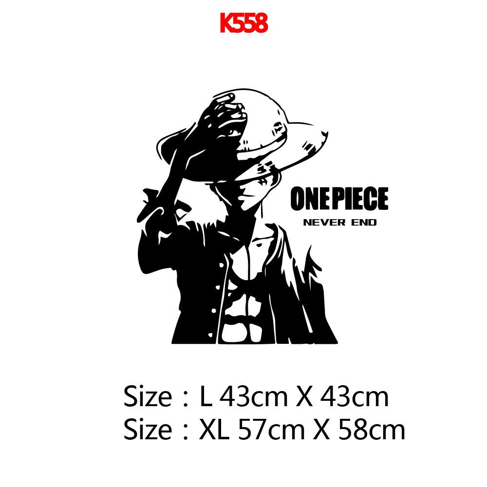 Jual Cutting Sticker Anime Cartoon One Piece Wall Decal Living Room ...
