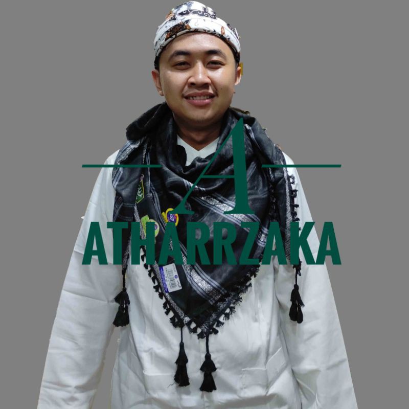 Jual SORBAN KHASMIRI SEGI 4 LIST PUTIH | Shopee Indonesia