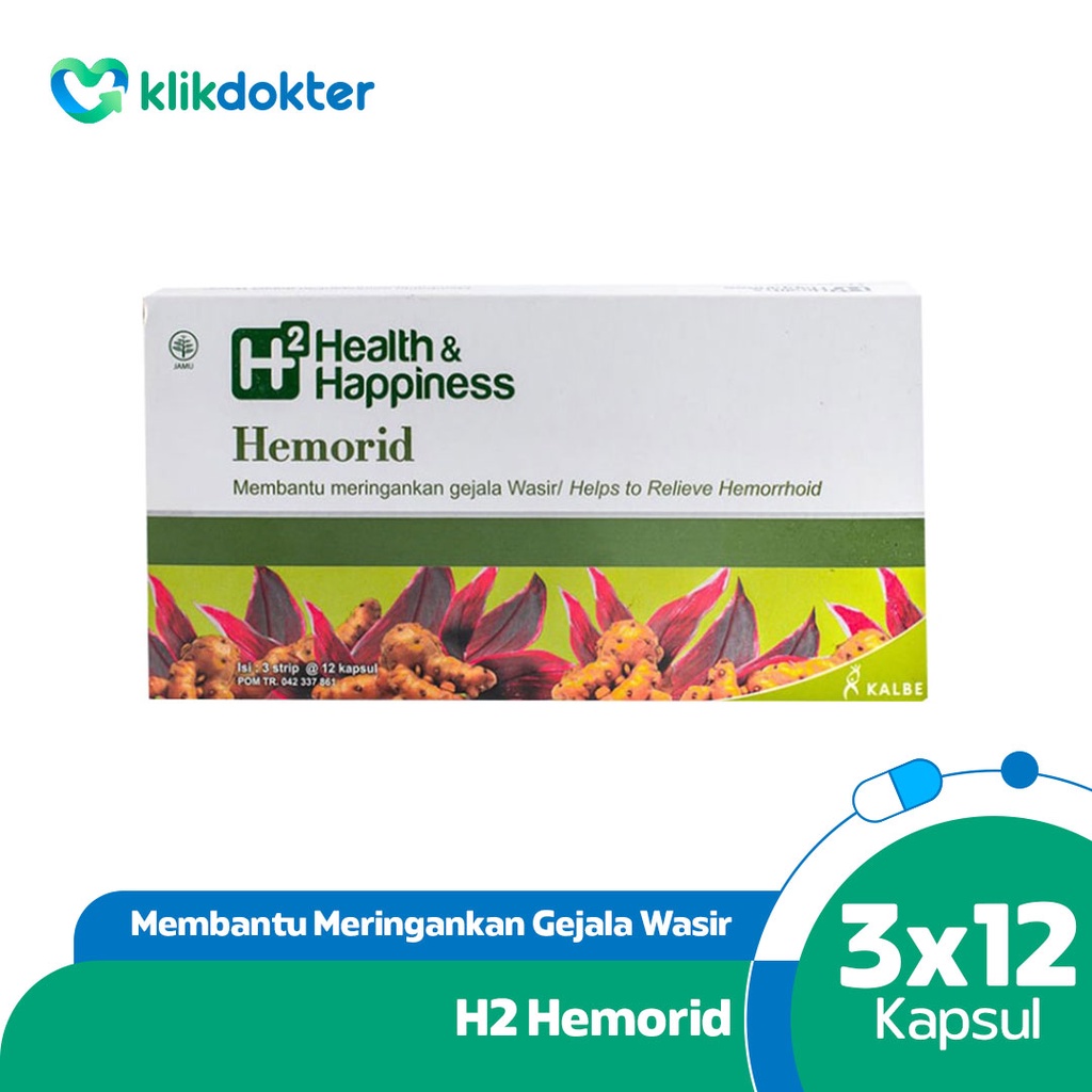 Jual H2 Hemorid 30kapsul - Meringankan Ambien/Wasir | Shopee Indonesia