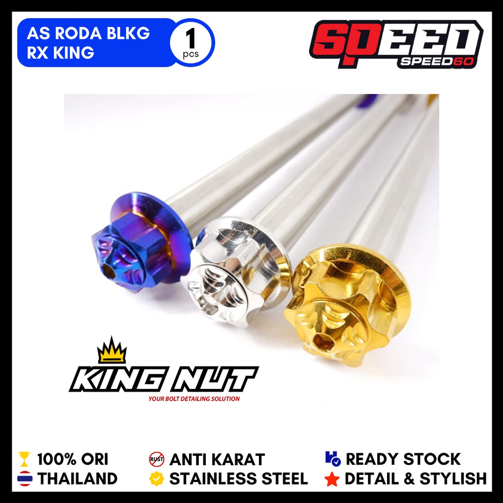 Jual As Roda RX King Belakang Probolt Stainless Steel King Nut Thailand ...